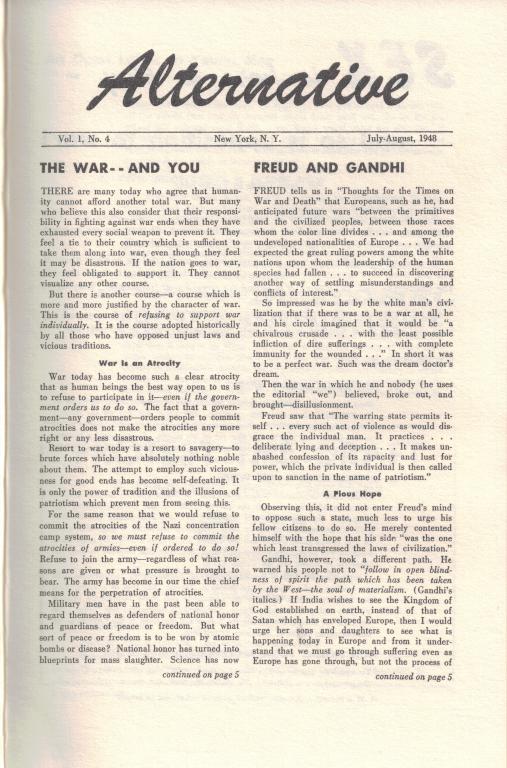 Alternative Vol. 1, No. 4 (July-August 1948) | libcom.org